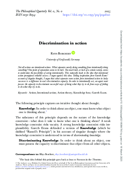 (PDF) Discrimination in action