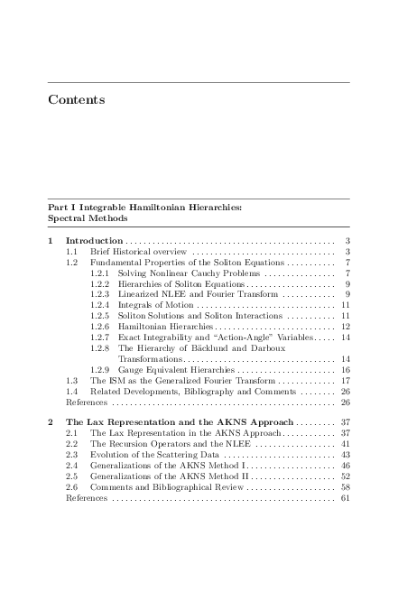 (PDF) Integrable Hamiltonian Hierarchies: Spectral and Geometric Methods