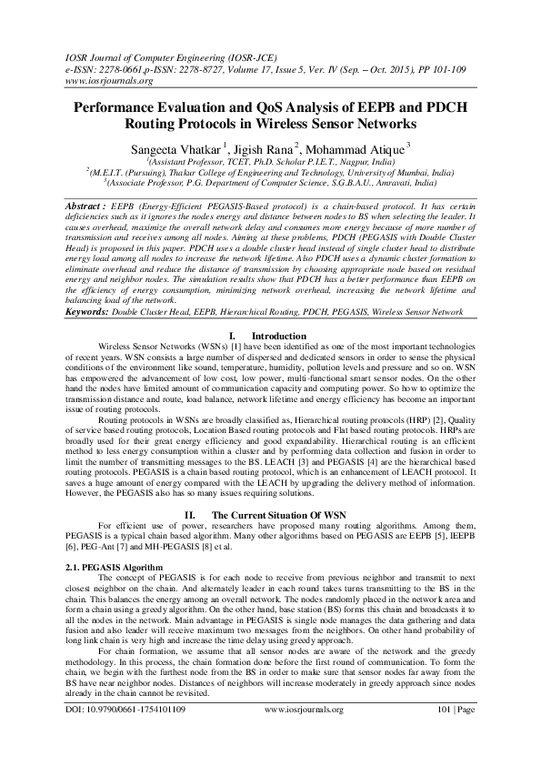 (PDF) Performance Evaluation and QoS Analysis of EEPB and PDCH Routing Protocols in Wireless ...