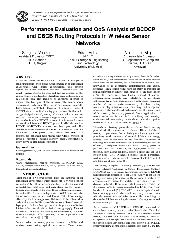 (PDF) Performance evaluation and QoS analysis of PDCH and MBC routing ...