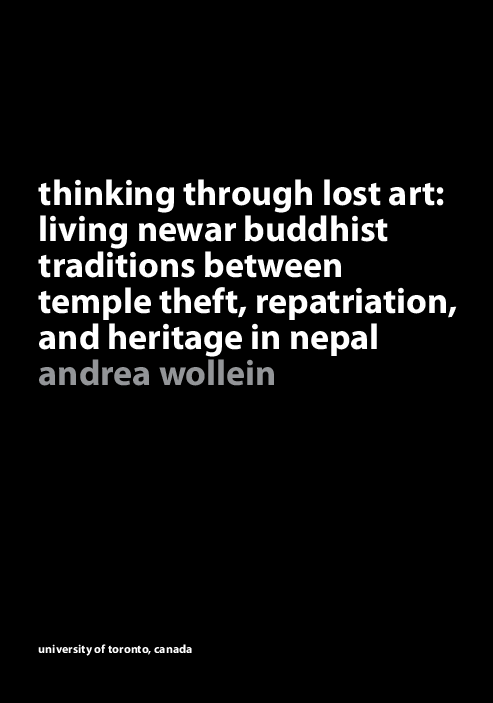(PDF) Thinking Through Lost Art: Living Newar Buddhist Traditions ...
