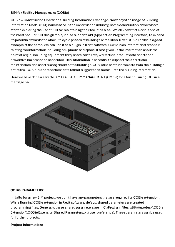(PDF) BIM for Facility Management