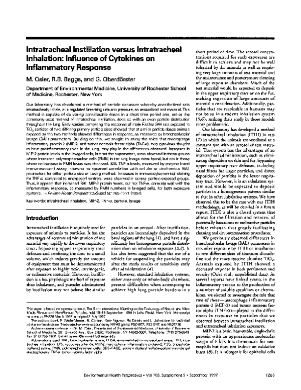 (PDF) Intratracheal instillation versus intratracheal inhalation ...
