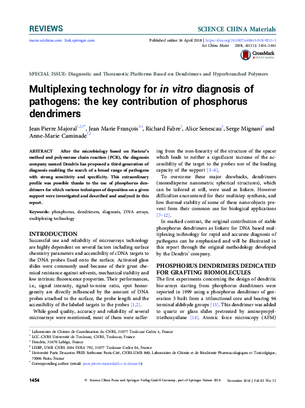 (PDF) Multiplexing technology for in vitro diagnosis of pathogens: the ...