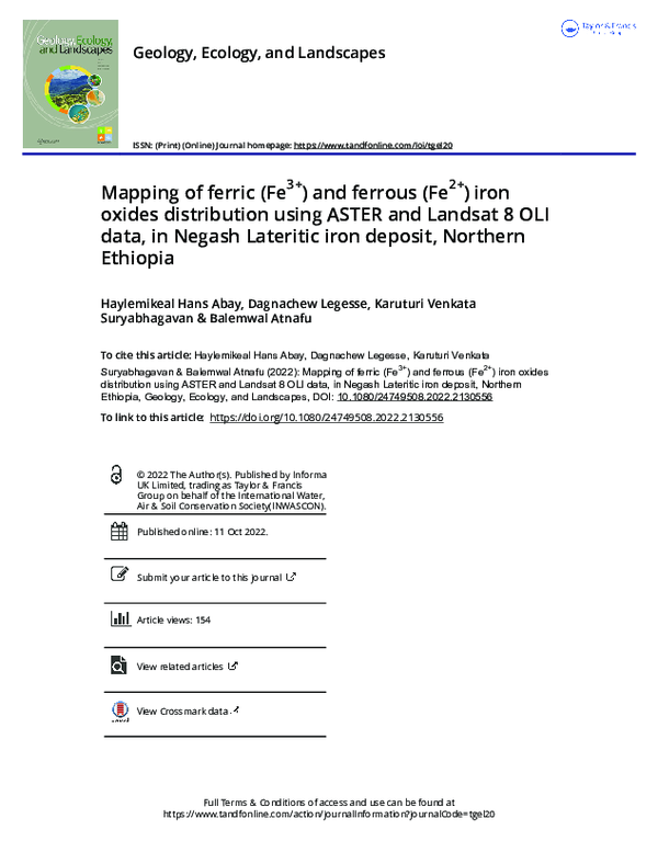 (PDF) Mapping of ferric (Fe 3+ ) and ferrous (Fe 2+ ) iron oxides ...