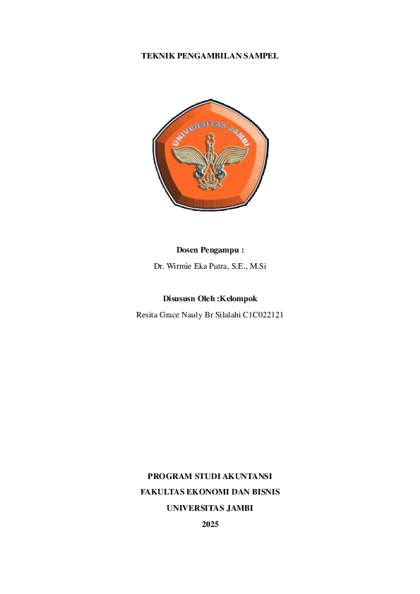 (PDF) TEKNIK PENGAMBILAN SAMPEL