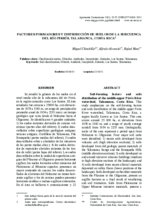 (PDF) Factores formadores y distribución de suelos de la subcuenca del ...