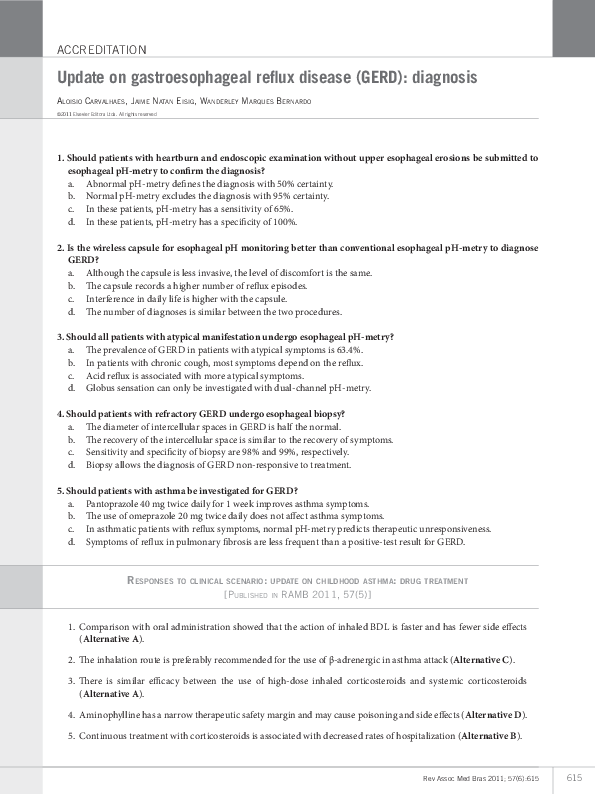 (PDF) Atualização em doença do refluxo gastroesofágico (DRGE): diagnóstico