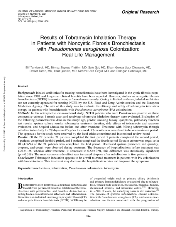 (PDF) Results of Tobramycin Inhalation Therapy in Patients with ...