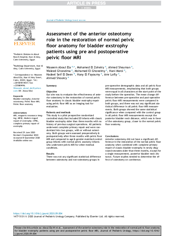 (PDF) Assessment of the anterior osteotomy role in the restoration of ...