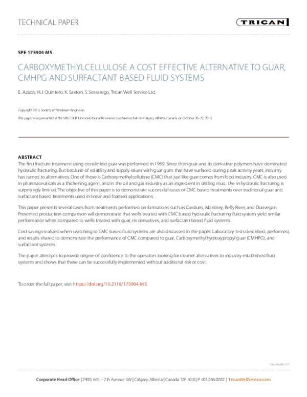 (PDF) Carboxymethylcellulose a Cost Effective Alternative to Guar ...