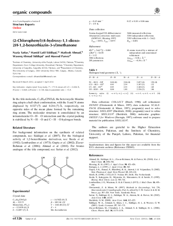 (PDF) Absorption correction: multi-scan