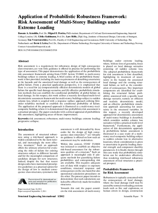(PDF) Application of Probabilistic Robustness Framework: Risk ...