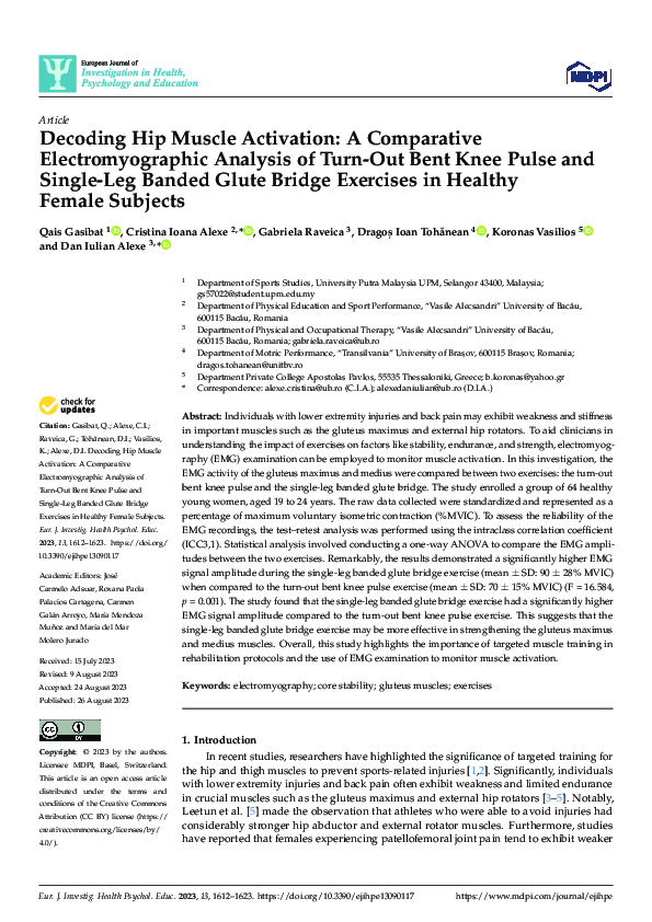 (PDF) Decoding Hip Muscle Activation: A Comparative Electromyographic ...