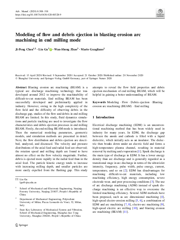 (PDF) Modeling of flow and debris ejection in blasting erosion arc ...