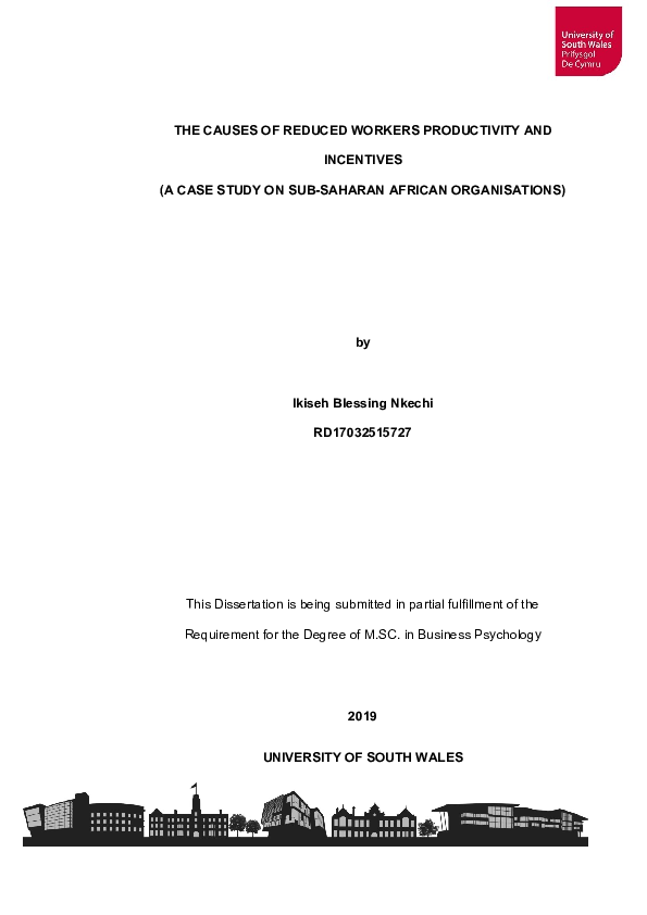 (PDF) THE CAUSES OF REDUCED WORKERS PRODUCTIVITY AND INCENTIVES