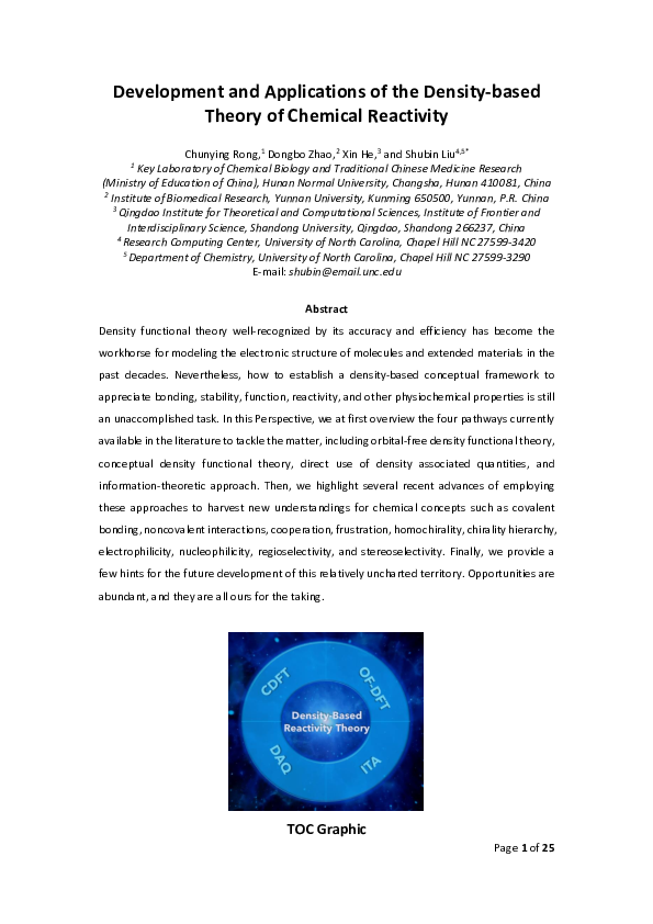 (PDF) Development and Applications of the Density-based Theory of ...