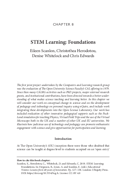 (PDF) STEM Learning: Foundations