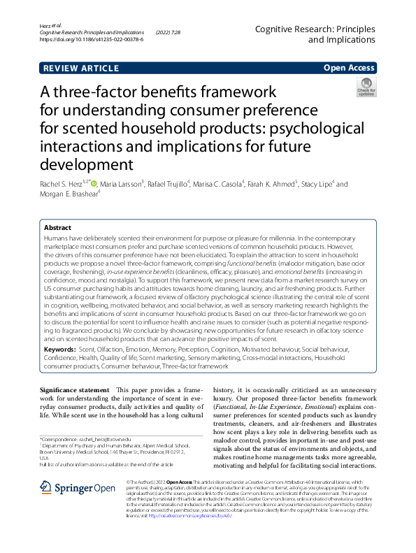 (PDF) A three-factor benefits framework for understanding consumer ...