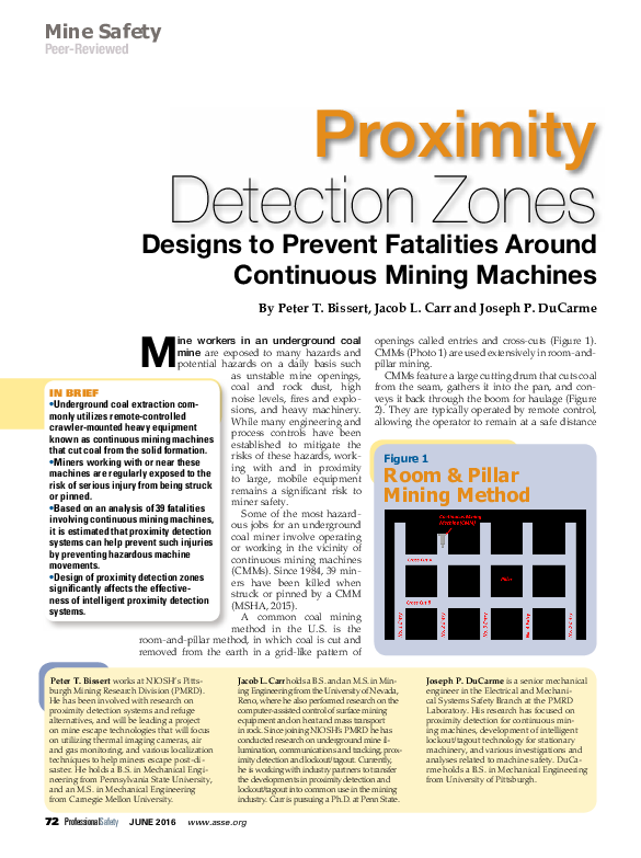 (PDF) Proximity Detection Zones: Designs to Prevent Fatalities Around ...
