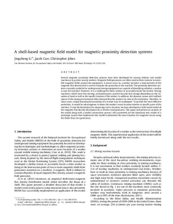 (PDF) A shell-based magnetic field model for magnetic proximity ...