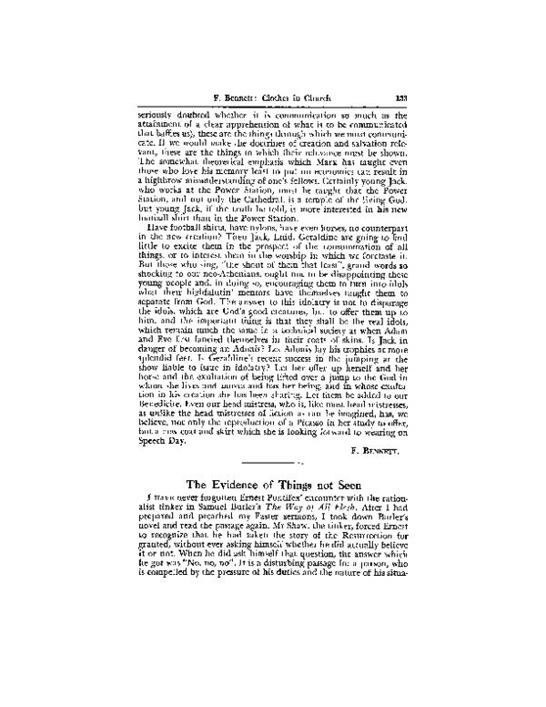 (PDF) Evidence of Things Not Seen