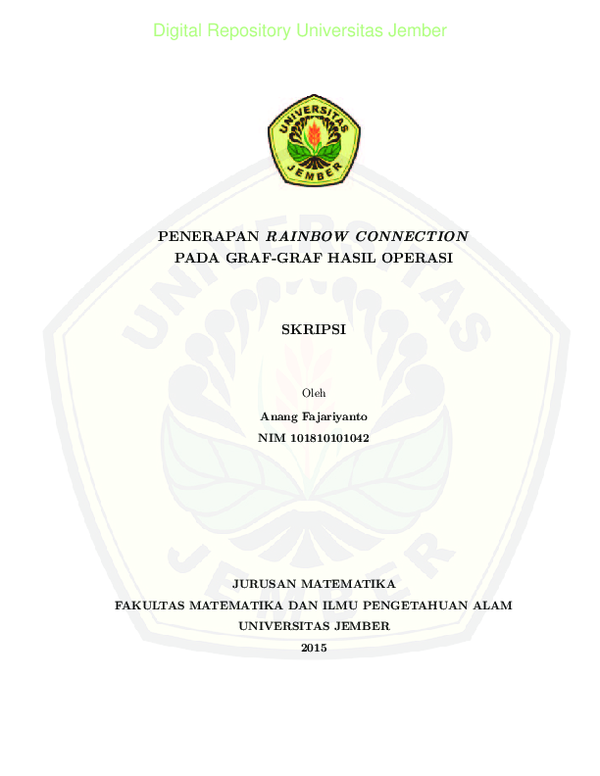 (PDF) Penerapan Rainbow Connection Pada Graf-Graf Hasil Operasi