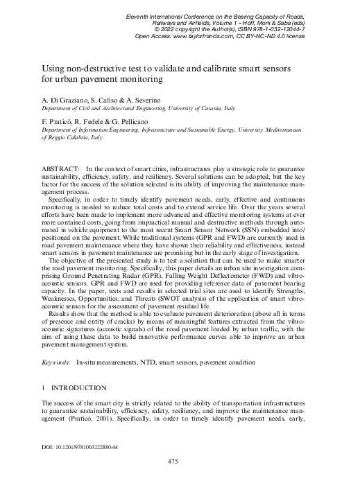 (PDF) Using non-destructive test to validate and calibrate smart ...