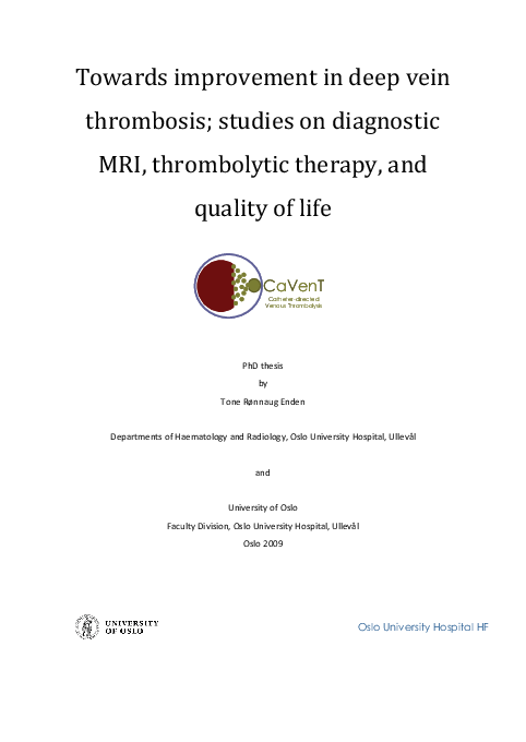 (PDF) Catheter-directed Venous Thrombolysis in acute iliofemoral vein ...