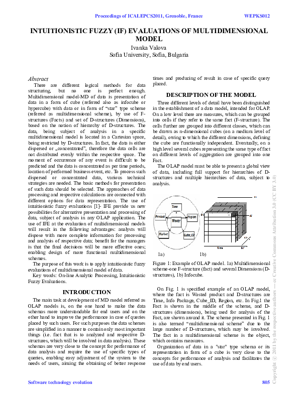 (PDF) Intuitionistic Fuzzy (If) Evaluations of Multidimensional Model