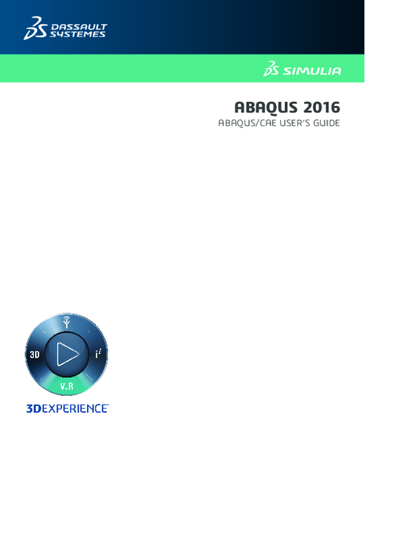 (PDF) Abaqus/CAE User's Guide