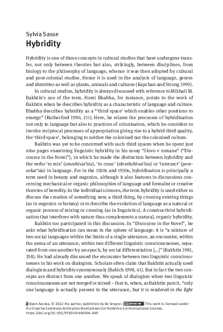 (PDF) Hybridity