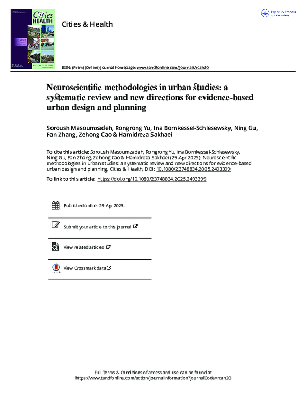 (PDF) Neuroscientific methodologies in urban studies: a systematic ...