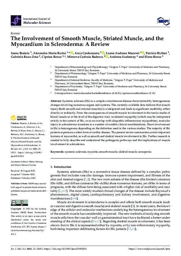 (PDF) The Involvement of Smooth Muscle, Striated Muscle, and the ...