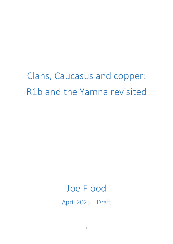 (PDF) Clans, Caucasus and copper: R1b and the Yamna revisited