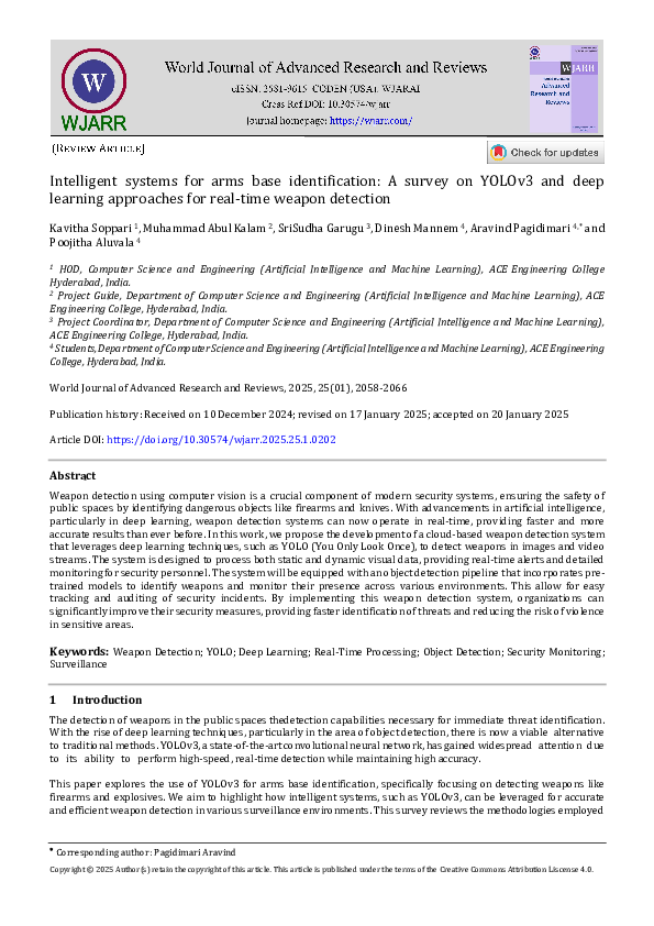 (PDF) Intelligent systems for arms base identification: A survey on ...