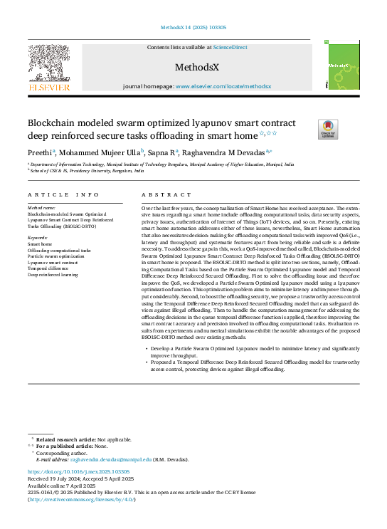 (PDF) Blockchain modeled swarm optimized lyapunov smart contract deep reinforced secure tasks ...