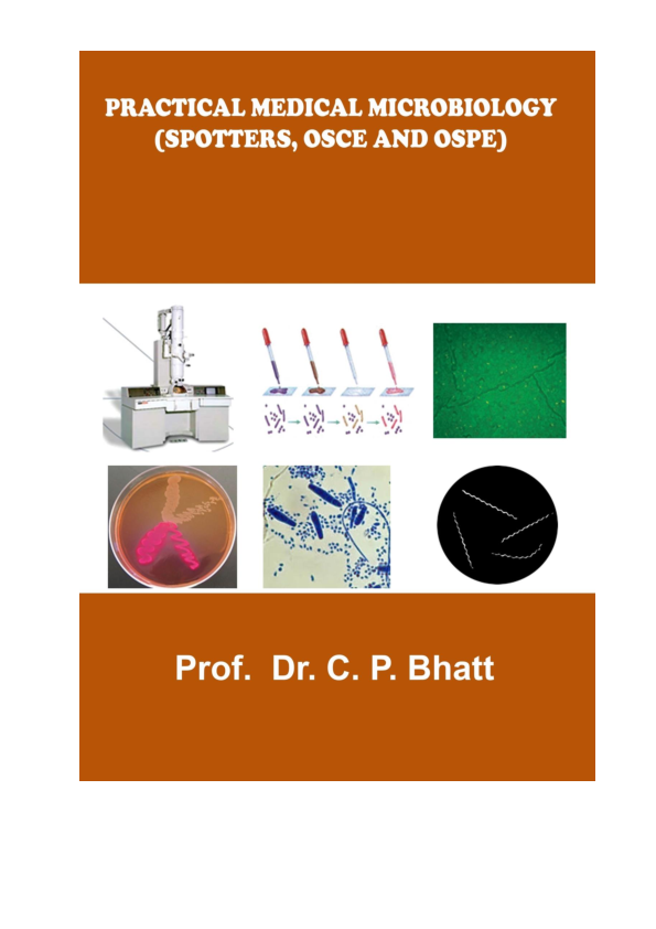 (PDF) PRACTICAL MEDICAL MICROBIOLOGY (SPOTTERS, OSCE and OSPE