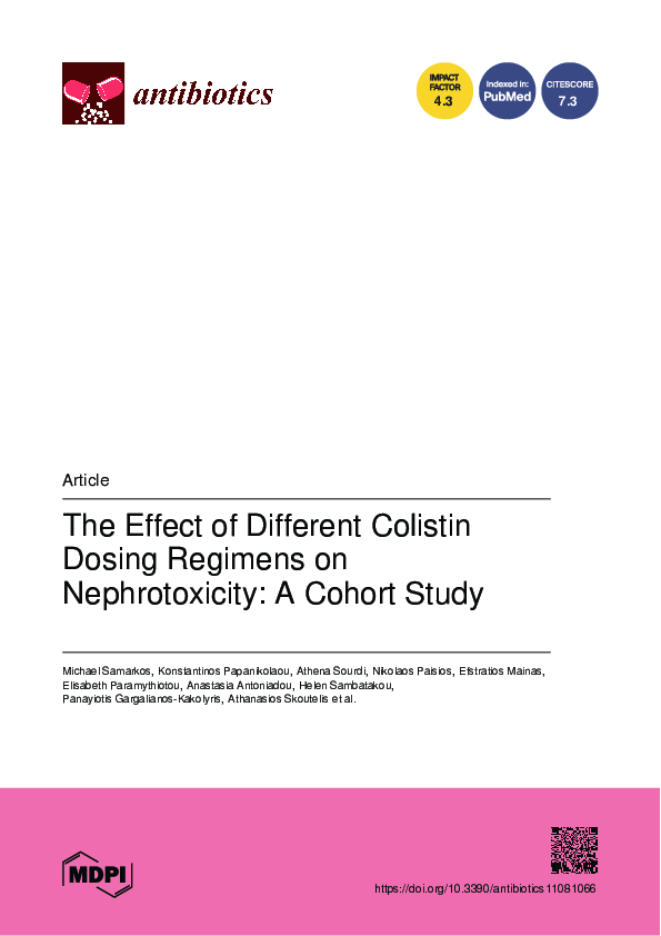 (PDF) The Effect of Different Colistin Dosing Regimens on ...