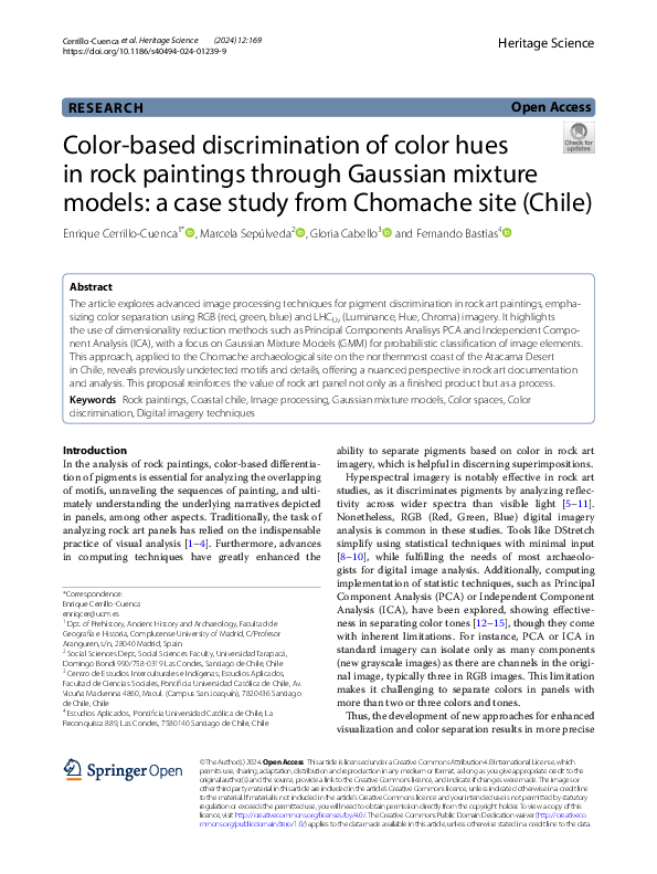 (PDF) Color-based discrimination of color hues in rock paintings ...