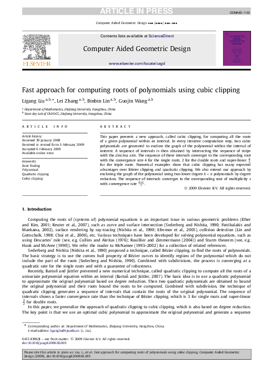 (PDF) Computer-aided geometric design