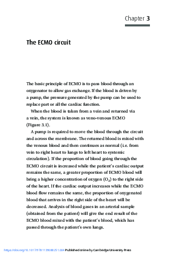 (PDF) The ECMO circuit