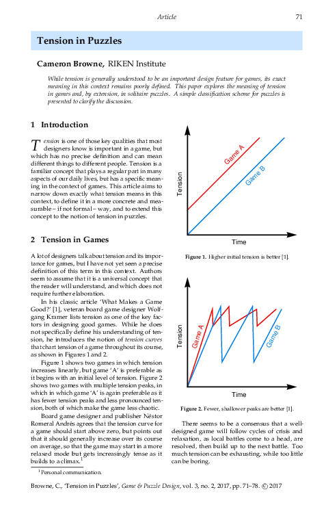 (PDF) Tension in Puzzles