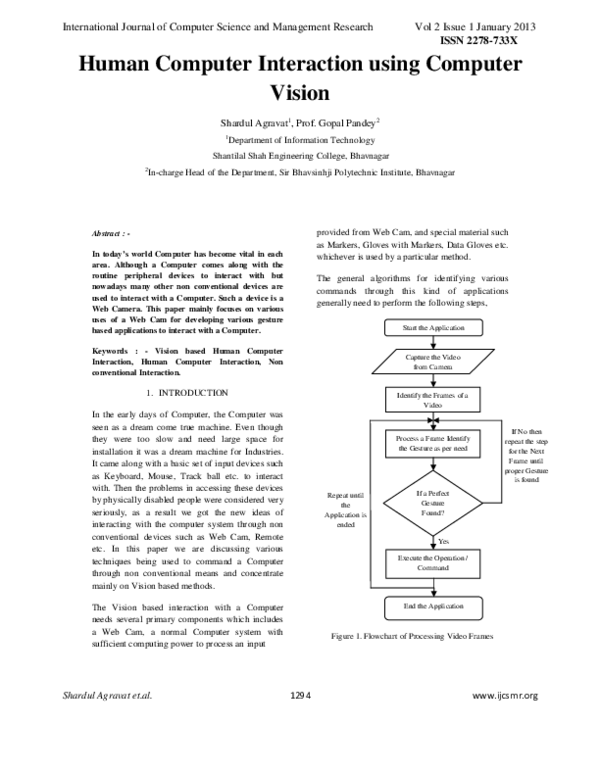 (PDF) A survey on Human Computer Interaction Mechanism Using Finger ...