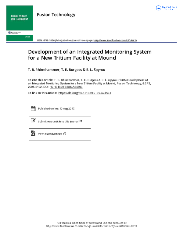 (PDF) Development of Integrated Monitoring System for Disaster Management