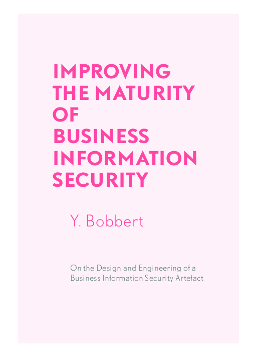 (PDF) Improving the Maturity of Business Information Security