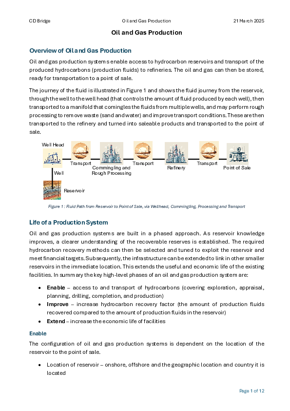 (PDF) Oil and Gas Production