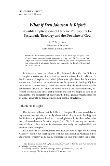 (PDF) What if Dru Johnson Is Right? Possible Implications of Hebraic ...
