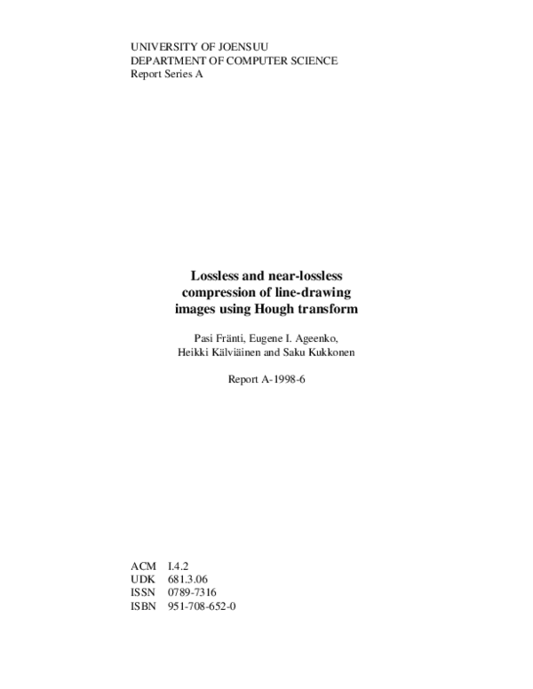 (PDF) Lossless and near-lossless compression of line-drawing images ...