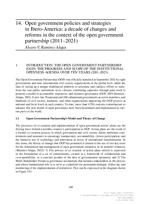(PDF) Open government policies and strategies in Ibero-America: a ...